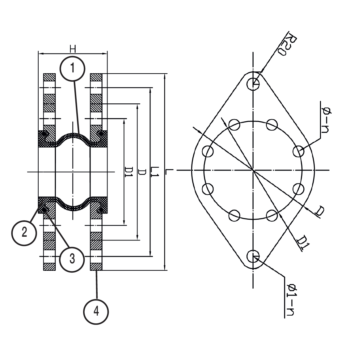 Tied Flanged Flexible Connector | Flowtech Water Solutions